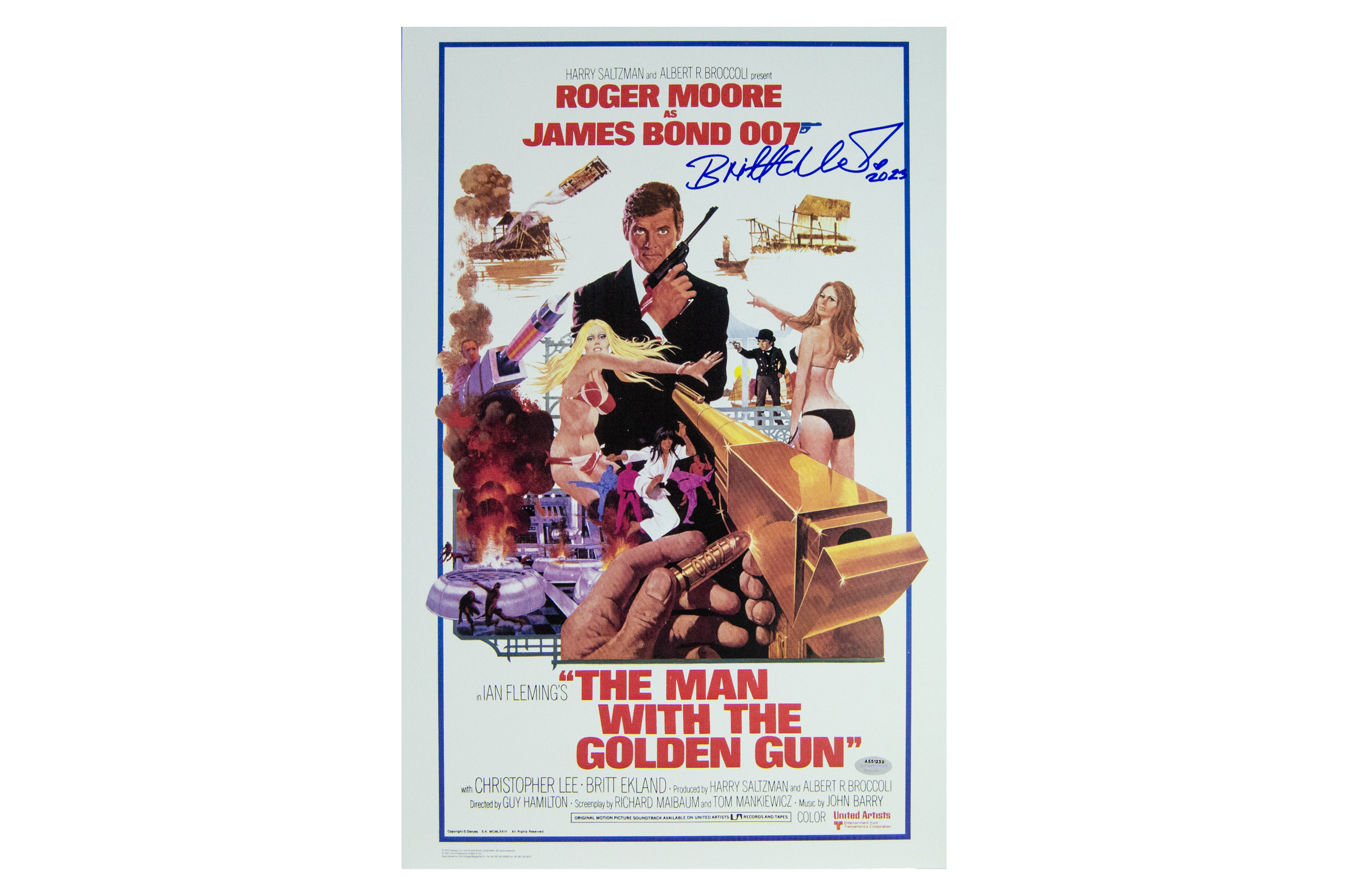 Britt Eklund Autuographed '007: The Man With The Golden Gun' Poster ...